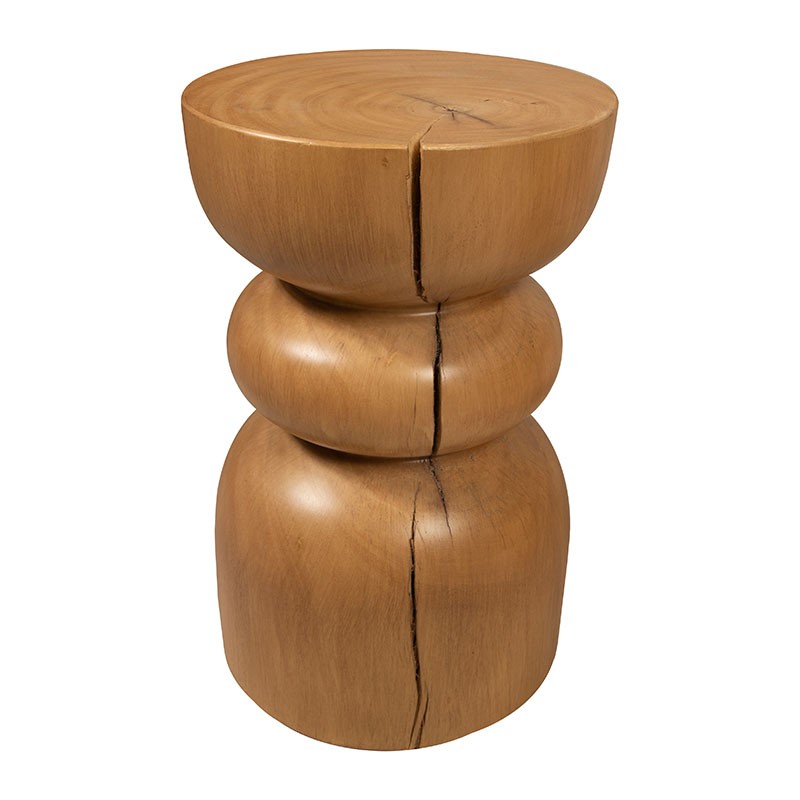 Mesa totem madera torneada 3